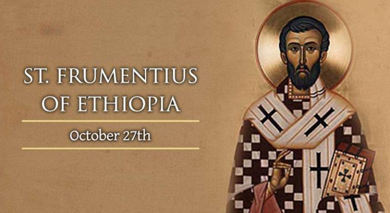 OCT. 27: ST. FRUMENTIUS - St. Mary of Mount Carmel / Blessed Sacrament ...