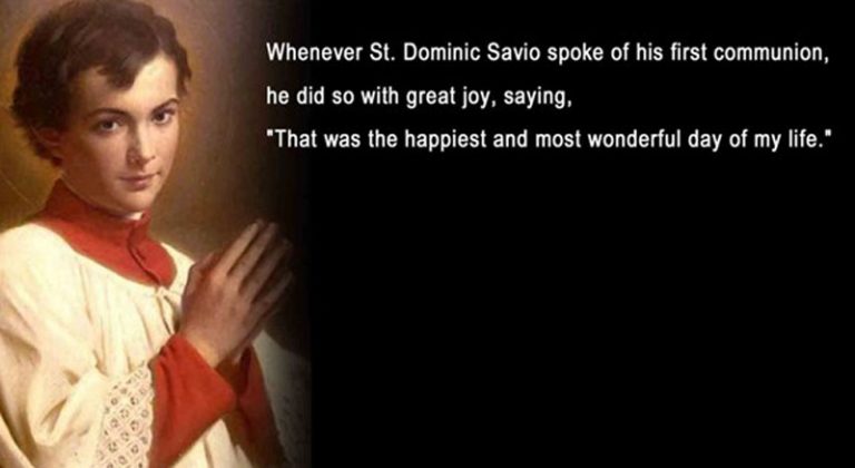 MARCH 10: ST. DOMINIC SAVIO - St. Mary of Mount Carmel / Blessed ...